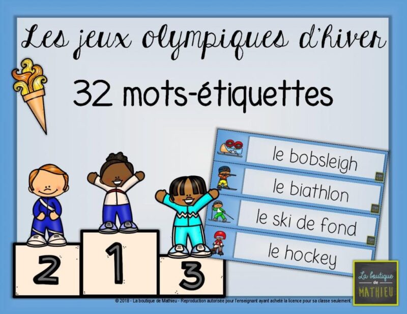 32 mots-étiquettes des sports d’hiver (jeux olympiques)