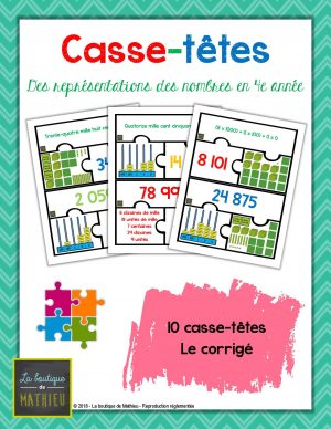 10 casse-têtes sur les représentations des nombres en 4e année – La ...