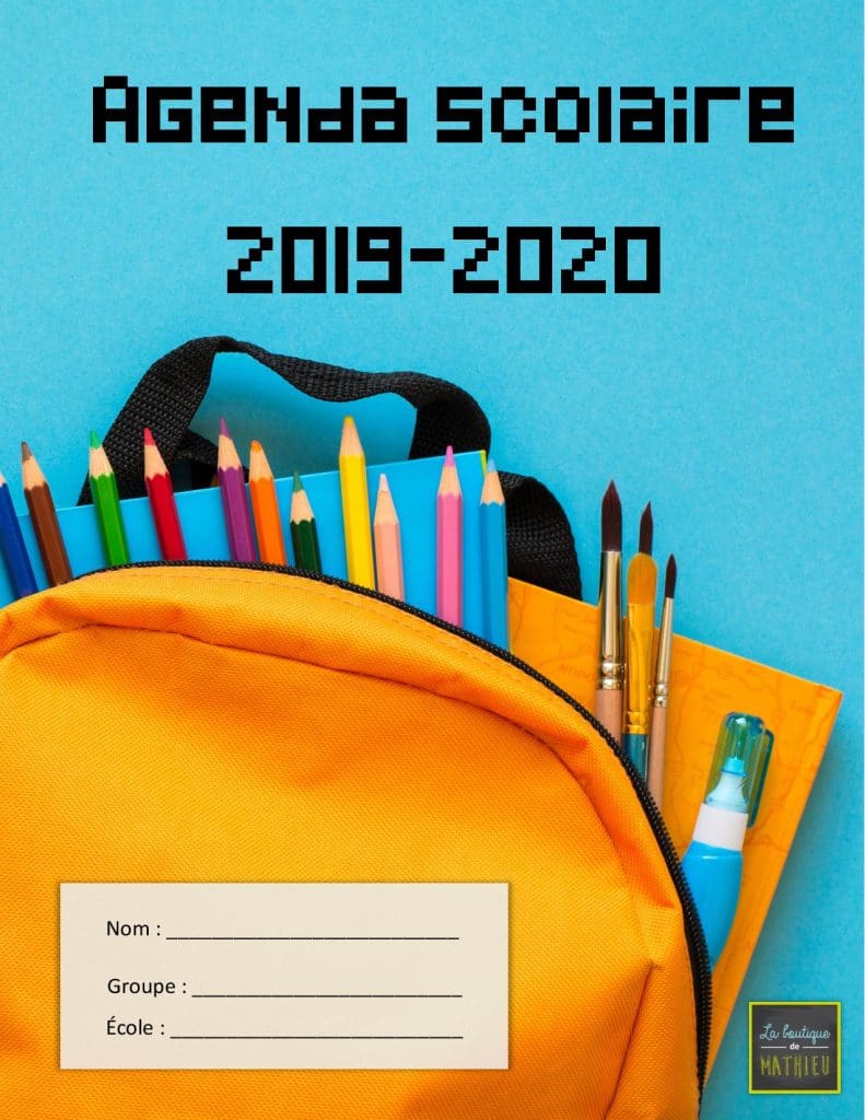 agenda – La boutique de Mathieu – Ressources pédagogiques pour les ...