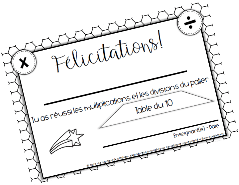 Ensemble complet – La pyramide des tables de multiplications et de ...