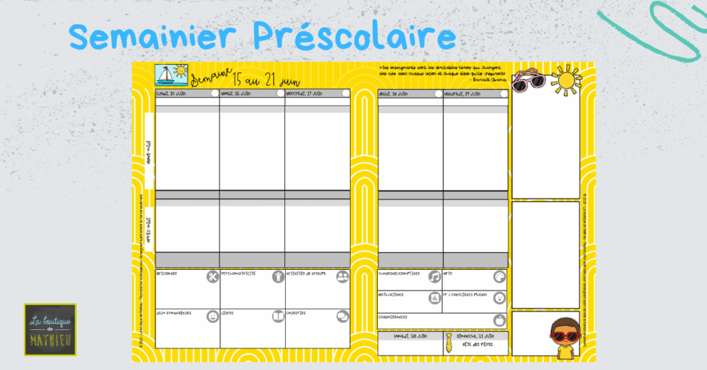 Le super guide de planification 2025-2026 (Préscolaire + Primaire)