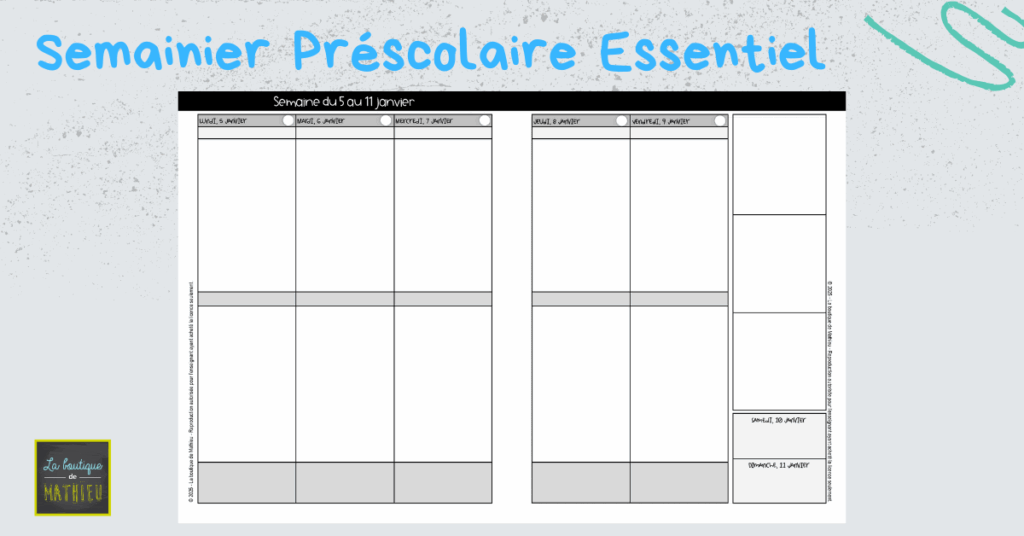 Le super guide de planification 2025-2026 (Préscolaire + Primaire)