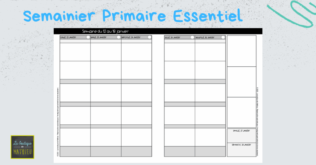 Le super guide de planification 2025-2026 (Préscolaire + Primaire)