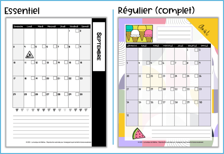 Le super guide de planification 2025-2026 (Préscolaire + Primaire)