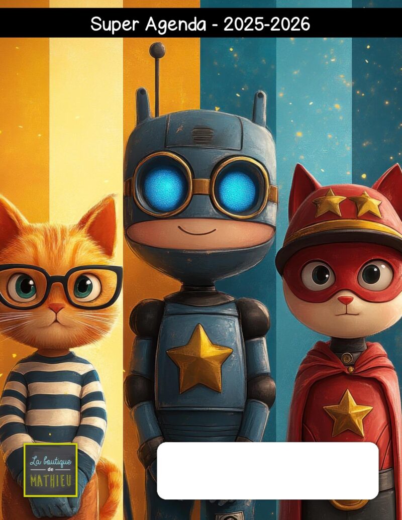 Agenda pour le préscolaire et le 1er cycle du primaire 2025-2026